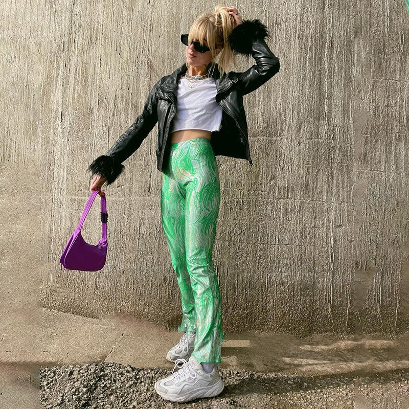 Gothic Water Ripples Print Pant – Chagothic